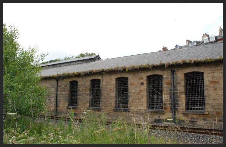 2010 Whitby North end trackside overgrown – The Engine Shed, Whitby